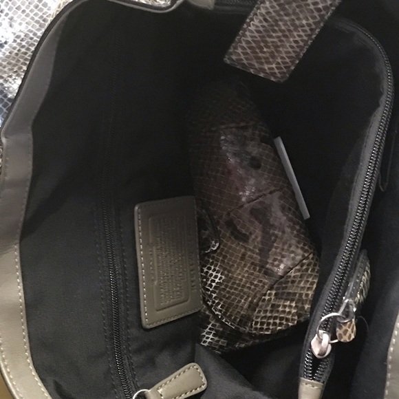 Coach | Bags | Coach Embossed Python Handbag And Wallet | Poshmark